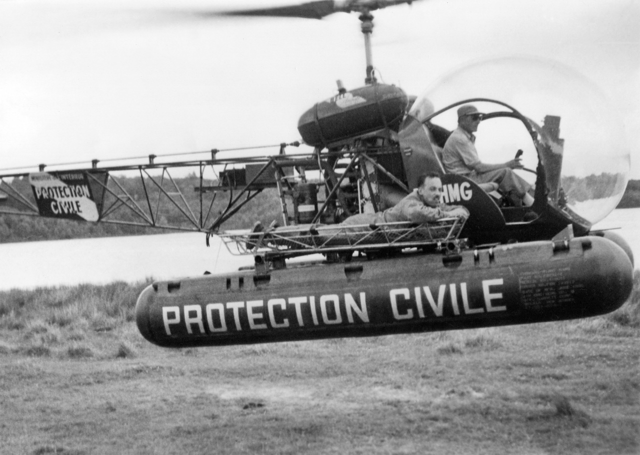 Les hélicoptères de la Protection civile : Bell 47, Alouette II et ...
