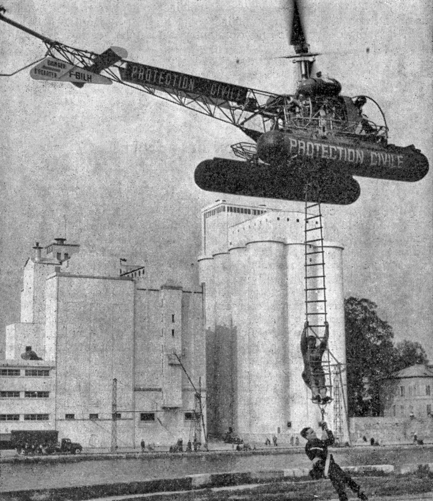 Les hélicoptères de la Protection civile : Bell 47, Alouette II et ...